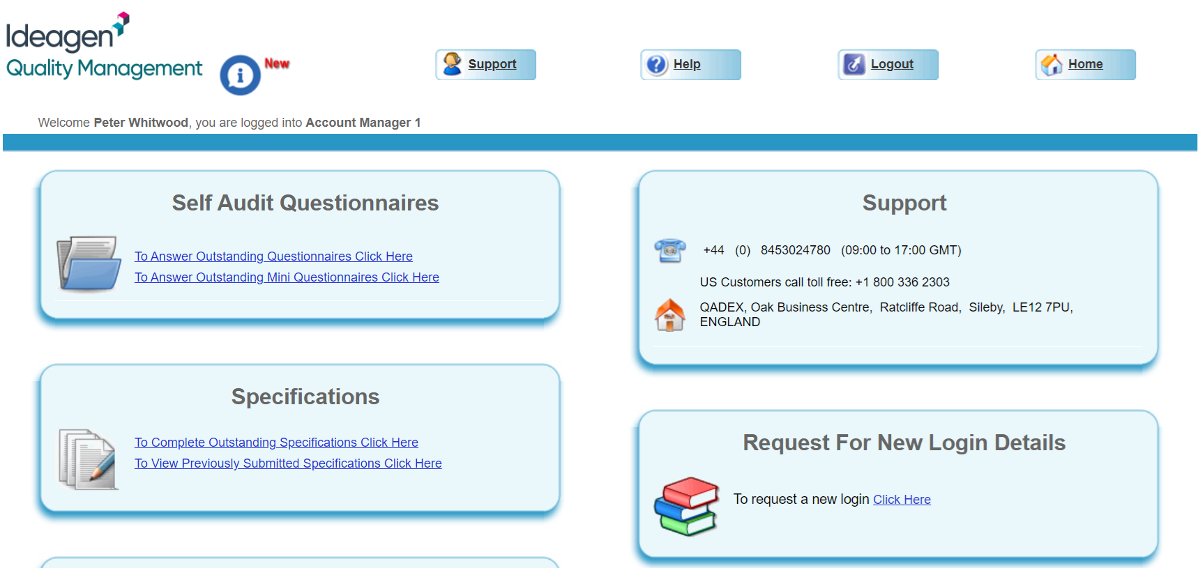 Logging Into the System as a Supplier – Supplier Management